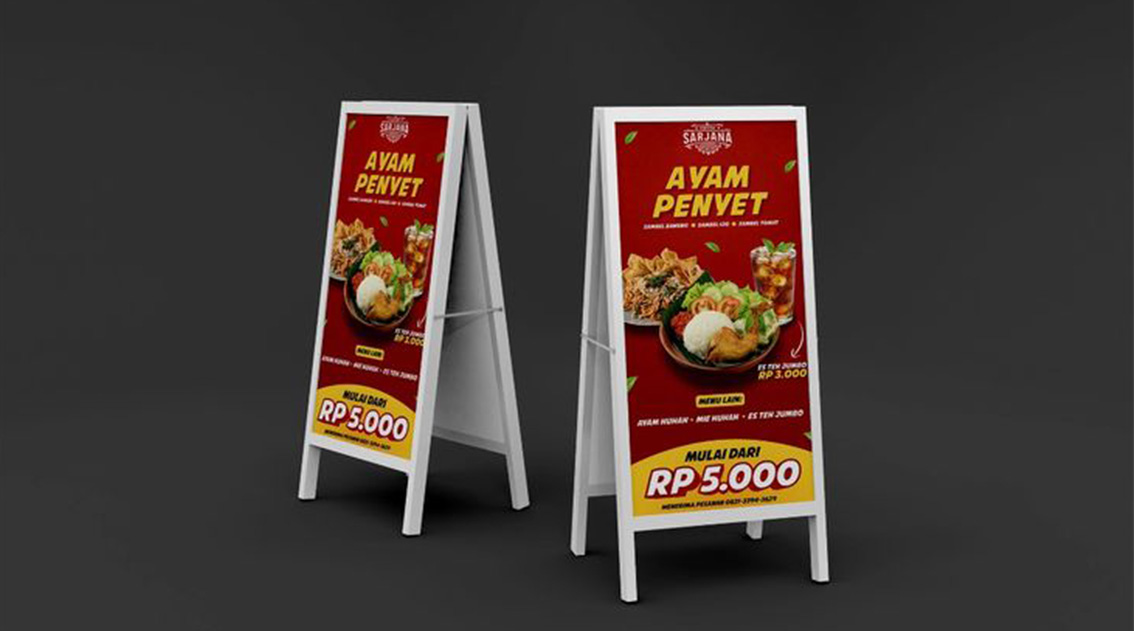 Banner Booth Festival Kuliner Efektif Menarik Pembeli
