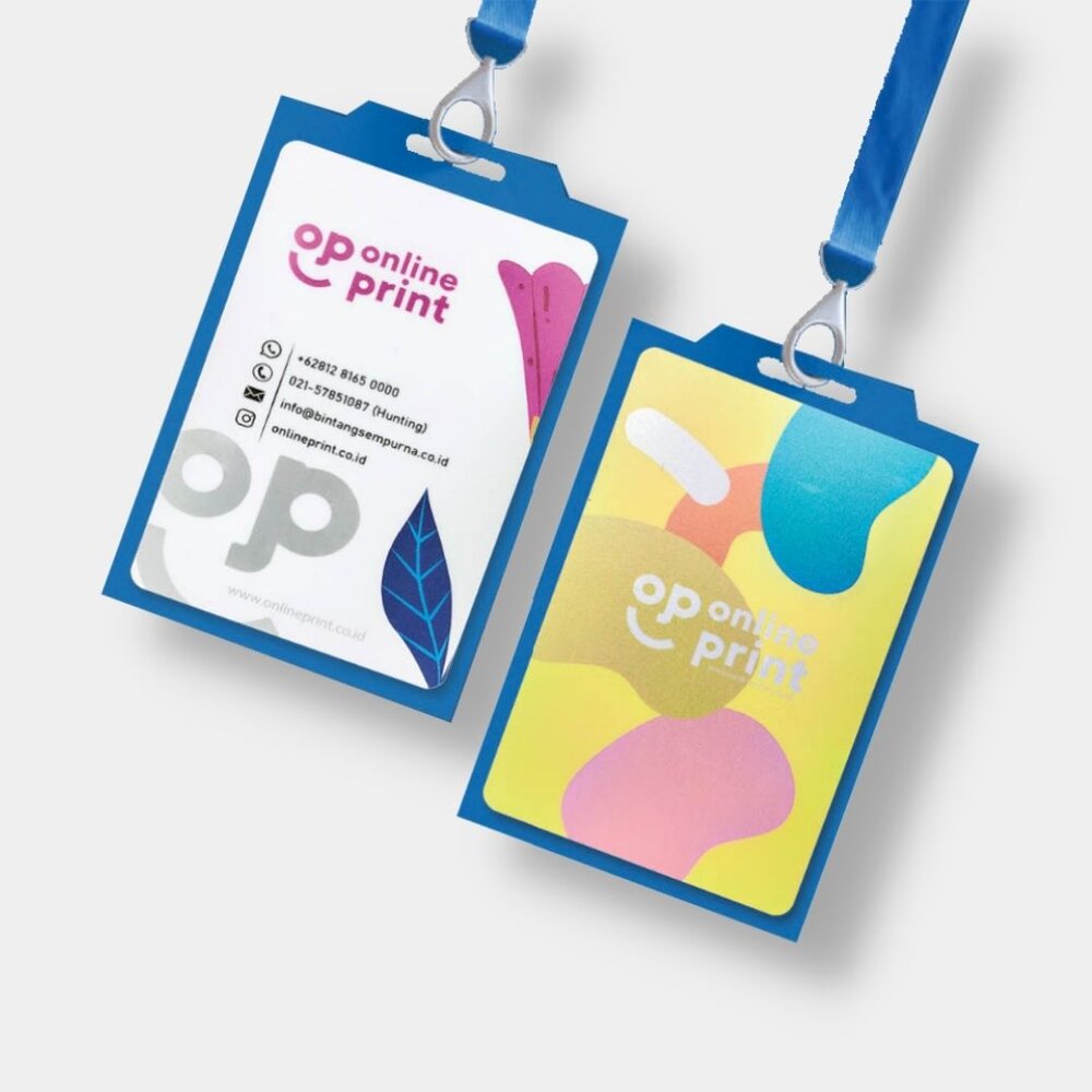 ID Card Perusahaan Mewah | Cetak Custom, Bahan PVC Berkualitas